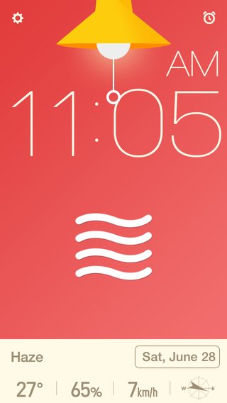 Red Clock - Reeoo iPhone Patterns